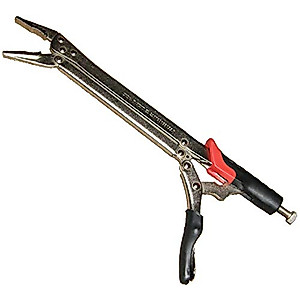 Triplett TT-200 LongLockers 15-inch Extended Reach Locking Pliers with Non-Slip Handles, Red, Silver, Black