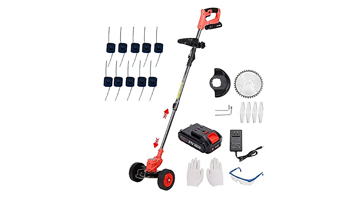 Weed Eater, 21V 2Ah 3-in-1 Li-Ion Cordless String Trimmer with 10Pcs ...