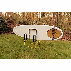 Suspenz Double-Up SUP Stand, Holds 2 Stand Up Paddle Boards or Surfboards, Yellow (22-9936)