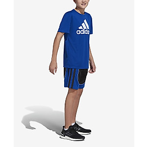adidas Boys' AEROREADY Basketball Creator Shorts, Black, Large (14/16)