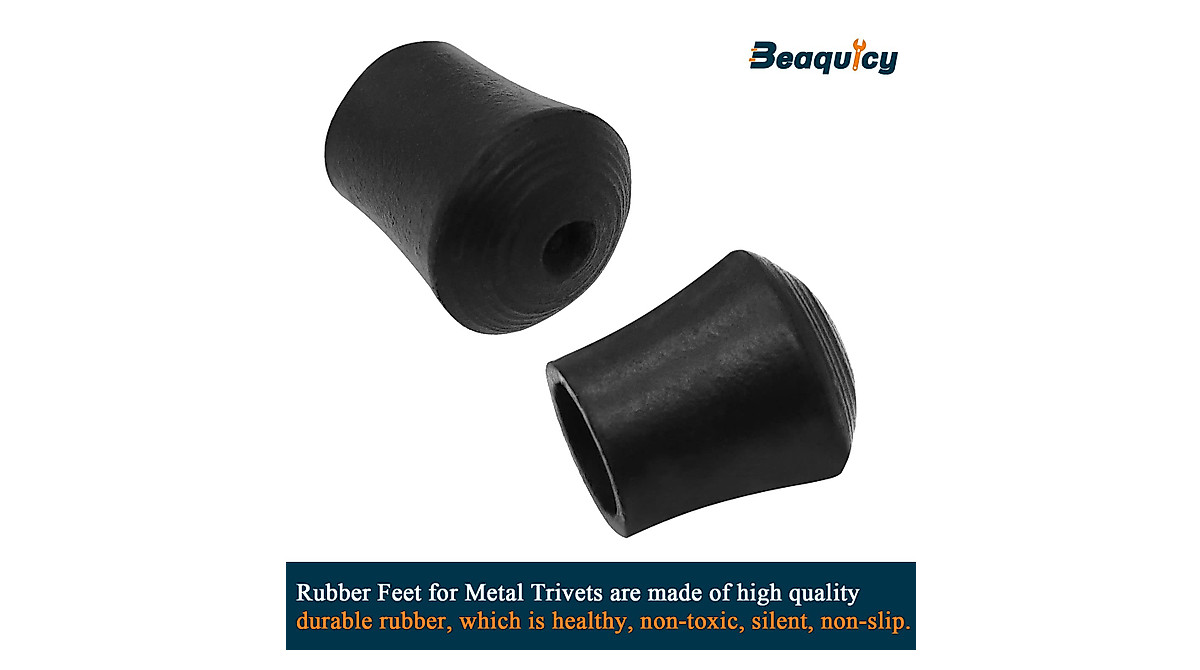 Upgrade Your Trivet with Beaquicy Rubber Feet - 8 Pack