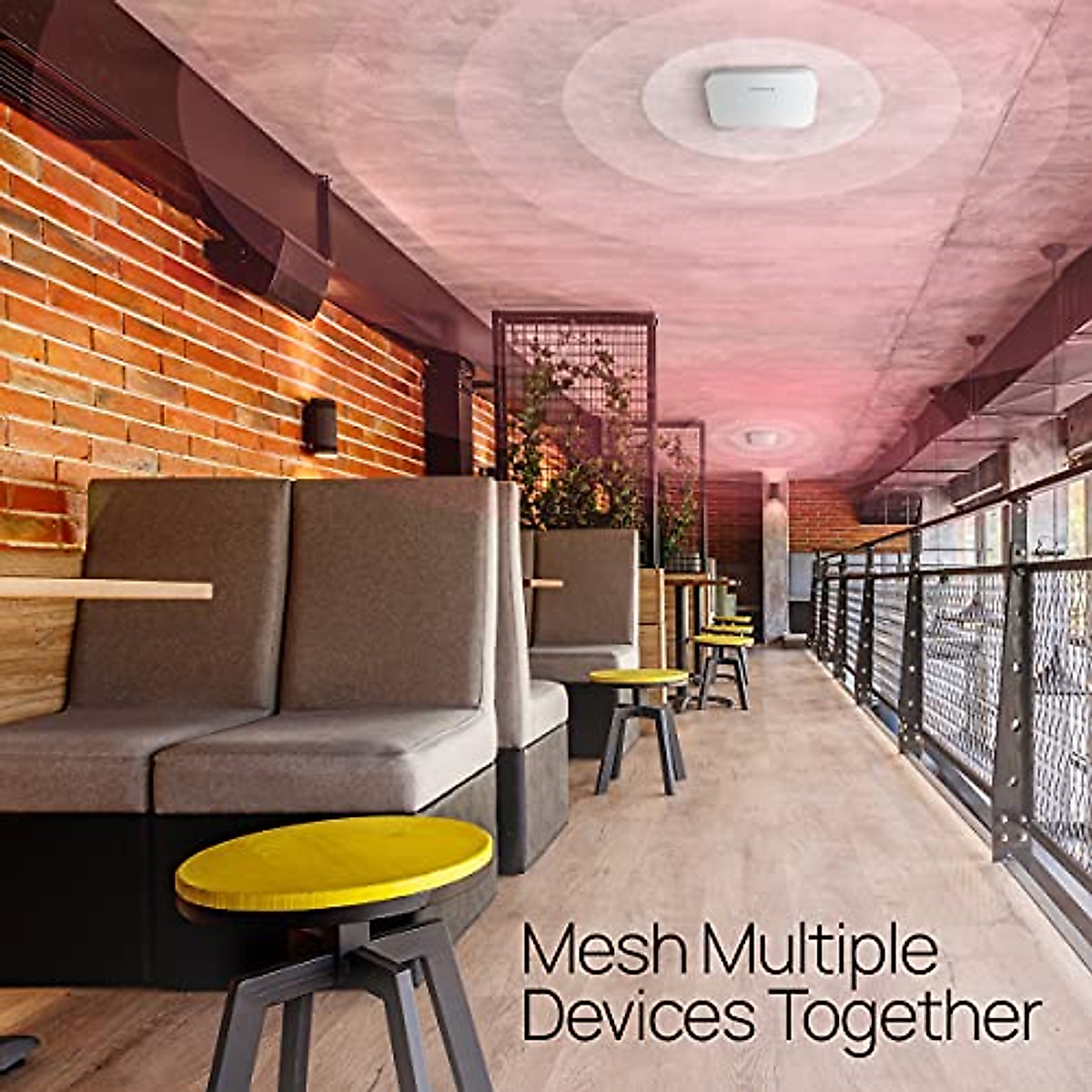 EnGenius EWS357AP WiFi 6 AX1800 2x2 Gigabit Wireless Access Point with 1Gbps Port, OFDMA, MU-MIMO, PoE+, WPA3, 1GB RAM, License-Free Management Tools (Power Adapter Not Included)