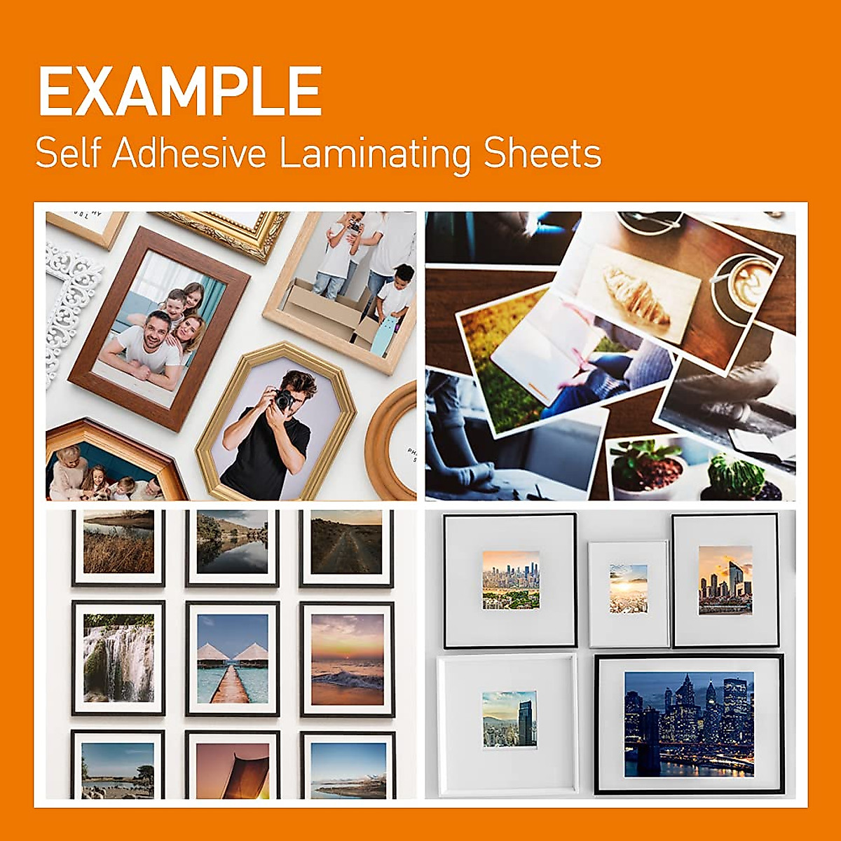 [VIOLETTO] (20 Sheets) Self Adhesive Laminating Sheets, Self-Seal, No Machine Needed, self Sealing, 8.5 x 11 Inch