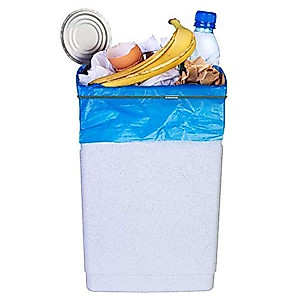 INTELLECTDOOR Trash Can Bands/Sets of 3/White