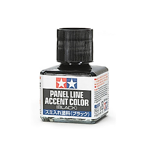 Tamiya Panel Line Accent Color 40ml Black TAM87131 Plastics Paint Enamels