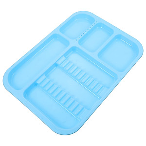 Plastic Dental Trays Instrument Trays Dental Instrument Set Plastic Serving Fruit Storage Trays Dentist Tools Kit Blue Pink Green
