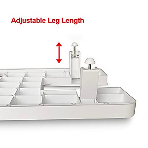 StitchTech Sewing Machines Extension Table Compatible with Singer Brand 44S, 4411, 4423, 4432, 4452, 5511, 5523, 5532, 6335 Heavy Duty Sewing Machines- White