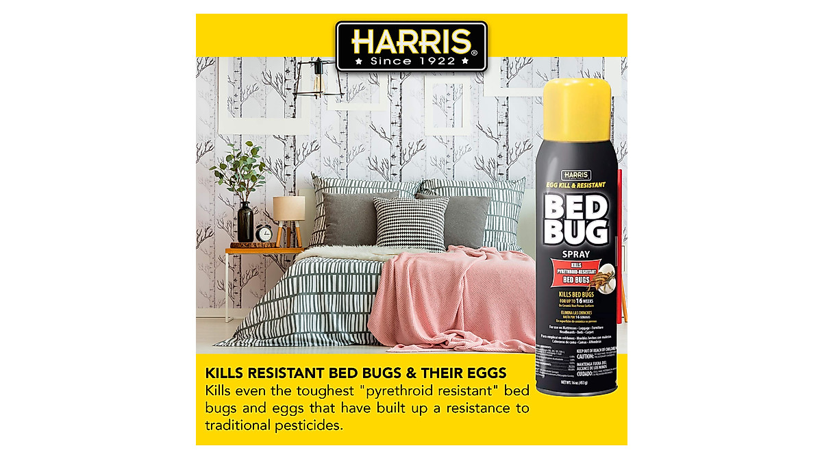 Harris Bed Bug Killer Spray - Toughest 16oz Aerosol
