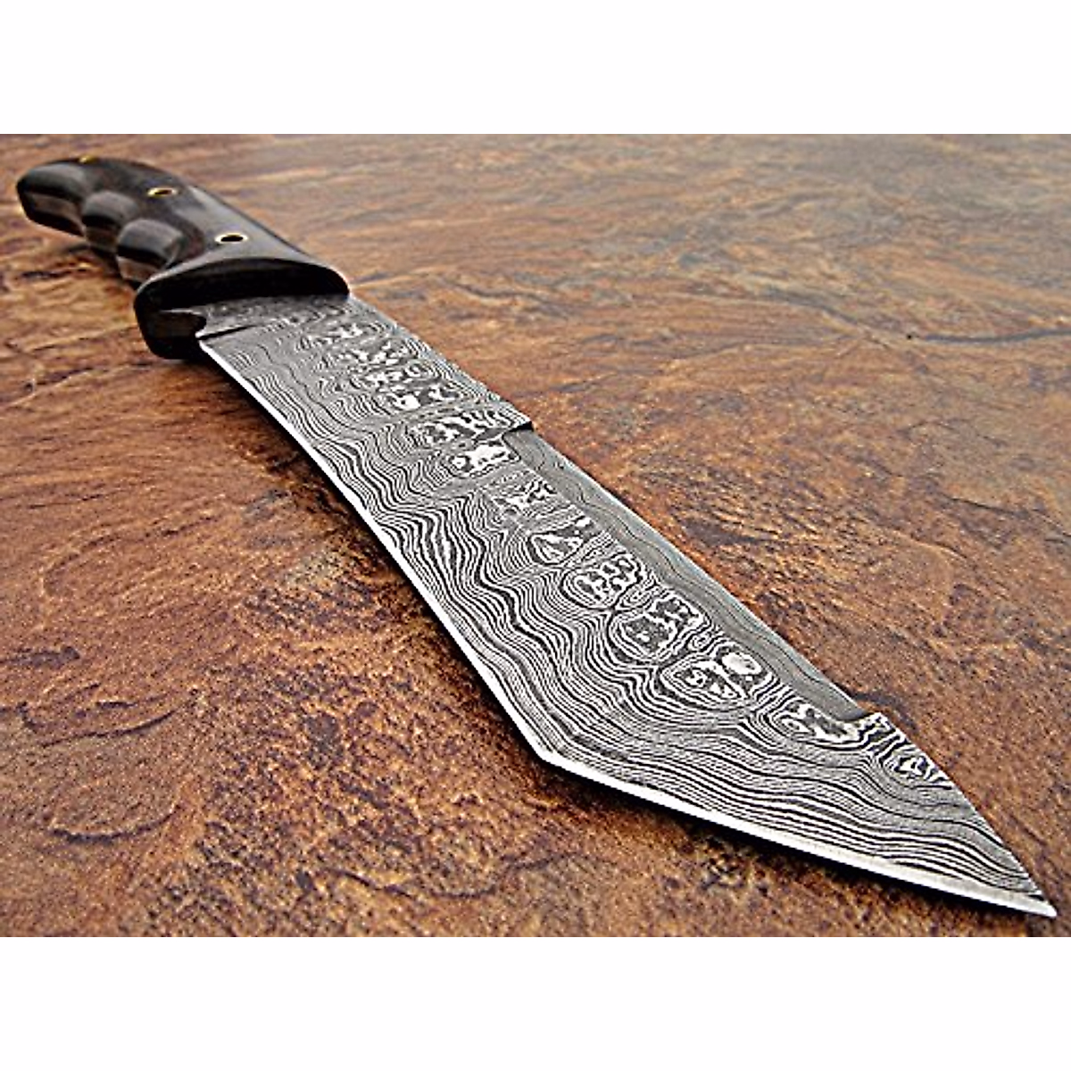 Poshland TR-170 Custom Handmade Damascus Steel 10 Inches Tanto Knife - Perfect Grip G10 Handle