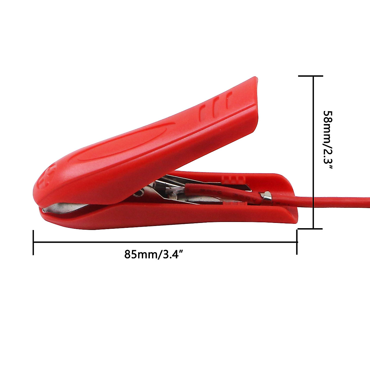 CERRXIAN 3.2FT 12V 14AWG Alligator Crocodile Clip to SAE Connector Quick Release Quick Disconnect Car Solar Power Charging Extension Cable,Black & Red C