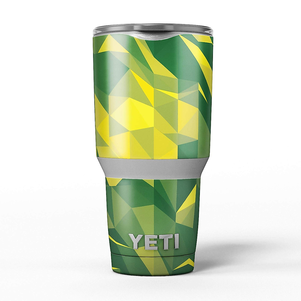 Design Skinz Green and Yellow Geometric Shapes - Skin Decal Vinyl Wrap Kit Compatible with The Yeti Rambler Cooler Tumbler Cups