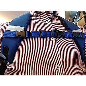 Amlrt Backpack Chest Strap- Nylon - Adjustable Universal (blue)