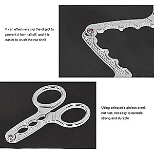 BestYiJo 5Pcs Nut Crackers Tool, Walnut Pistachio Opener Clamp Heavy Duty Nut Shell Cracker, Seafood Cracker Tool for Household