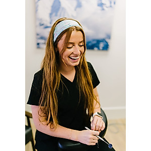 Maven Thread Dentist, 4 inch Workout Headbands for Women, Non Slip Sweatbands for Women, Sports Running Headband for Exercise, Gym Hairband Athletic Workouts and Yoga, 2 Pack