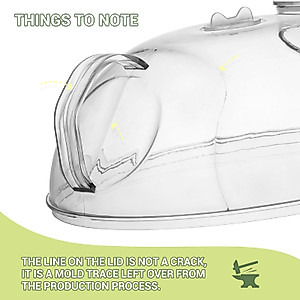 MAGJIUKE Microwave Splatter Cover for Food, Clear Microwave Lid with Water Steamer, Integrated Handle, Splatter Guard, 10” Plate Covers & 12" Mat, BPA-Free, Essential Kitchen Gadgets and Accessories