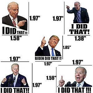 200 Pcs I Did That Biden Stickers - Joe Biden Funny Sticker for Car Motorcycle Helmet Window Laptop