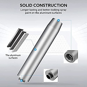 TOMLOV Digital Microscope Extension Tube ET02,See Entire Coin,6 inch Extender Pole for TOMLOV DM201 DM202 DM10 DM9 DM4 DM401 DM402 Elikliv LCD Microscope,Aluminium Center Column Extension Rod Bar