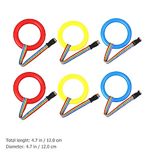 Kisangel 6 Pieces Kids Safety Walking Rope Preschool Toddlers Walking Rope with Ring for Daycare School, Nursery, Kindergarten
