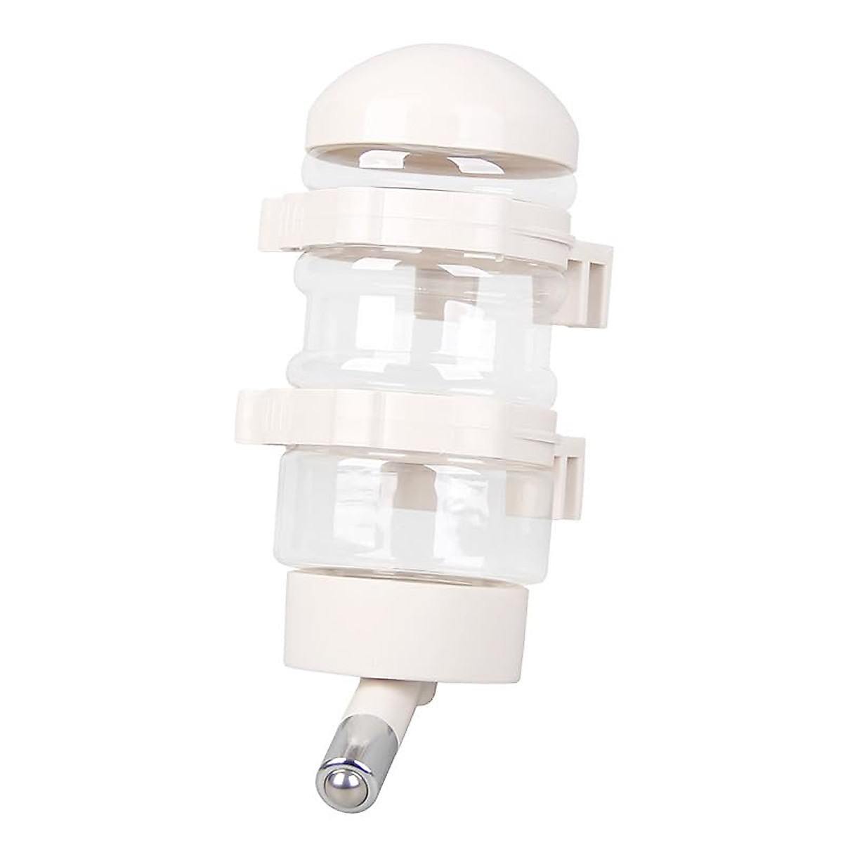 Stcyutdaaa Pet Standing Water Dispenser Bowl-,Dog Water Bottle,Leak Proof Portable Puppy Drinker for Dogs/Cats/Rabbits/Kittens and Other Large/Medium Animals - for Cage, Crate or Wall Mount 24 o(Set)