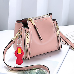 Duufin 20 Pieces Chapstick Holder Keychain Lipstick Holder Lip Balm Holder with 20 Pieces Metal Clip Cords Chapstick Keyring Holder for Chapstick Tracker and Safeguard, 10 Colors