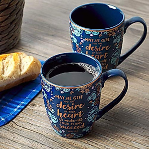 Christian Art Gifts Mug May He Give You Ps. 20:4