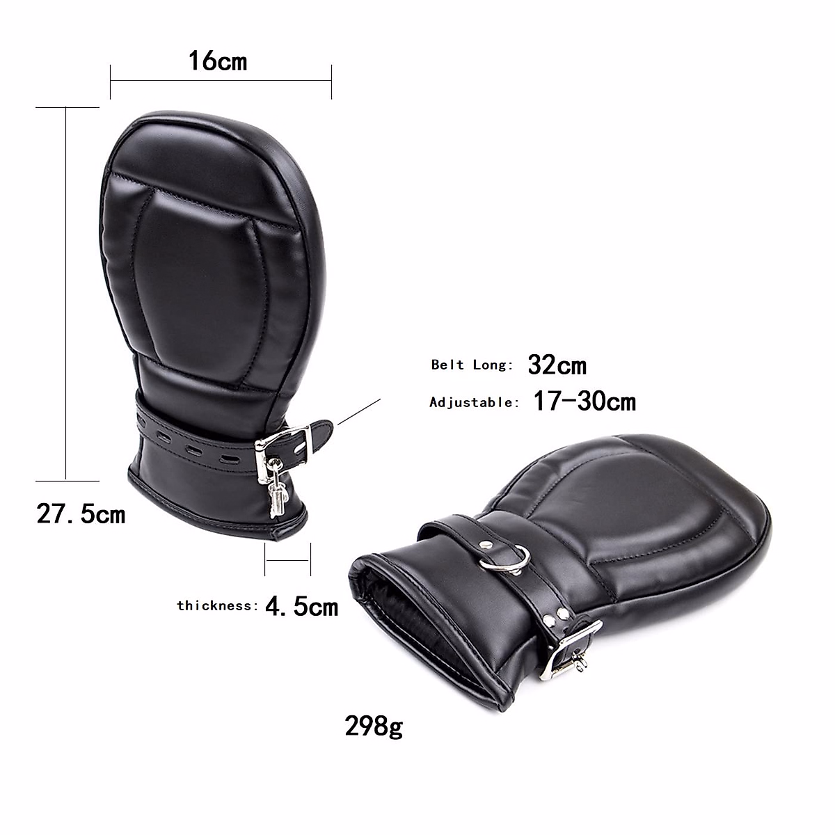 Soft Leather Protective Wrist Guard, Boxing Training Gloves, Sparring Punching Gloves, Adjustable Both-Hand Combination Arm Sleeve for Men/Women Gift