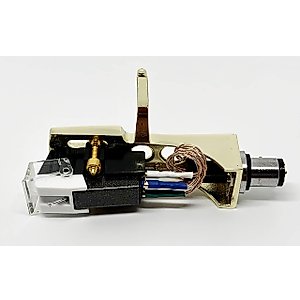 Cartridge and Stylus, Conical needle and Gold Plated Headshell with mounting bolts for Marantz 6350, 6320, 6170, 6150, 6270Q, 6050, 6110, 6300, 6100, 6200, 6025, 6370Q