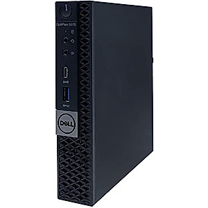 Dell Optiplex 5070 Micro MFF Desktop PC Intel i5-9500T, 16GB DDR4 New 256GB SSD+128GBNVme, WiFi BT HDMI New KB & Mouse Windows 11 Pro (Renewed)