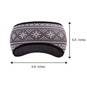 TClian Women's Ear Warmer Winter Head Band Ski Ear Muff Stretch Hair Band Accessories Perfect for Winter Running Yoga Skiing & Daily Wear – 4 Colors (HBW-05)