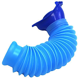 Flap Retractable Portable Blue Men's Urinal, 26fl oz (750ml) Men's Urine Bottle Without Side Leakage - Urinal for Hospital, Emergency and Travel