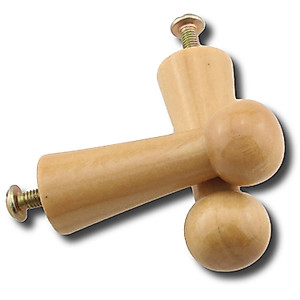 ZCZQC 8pcs Wooden Coat Hooks Shaker Pegs Coat Peg Natural Wood Hook Wall Mounted Screw-on Shaker Pegs Knob