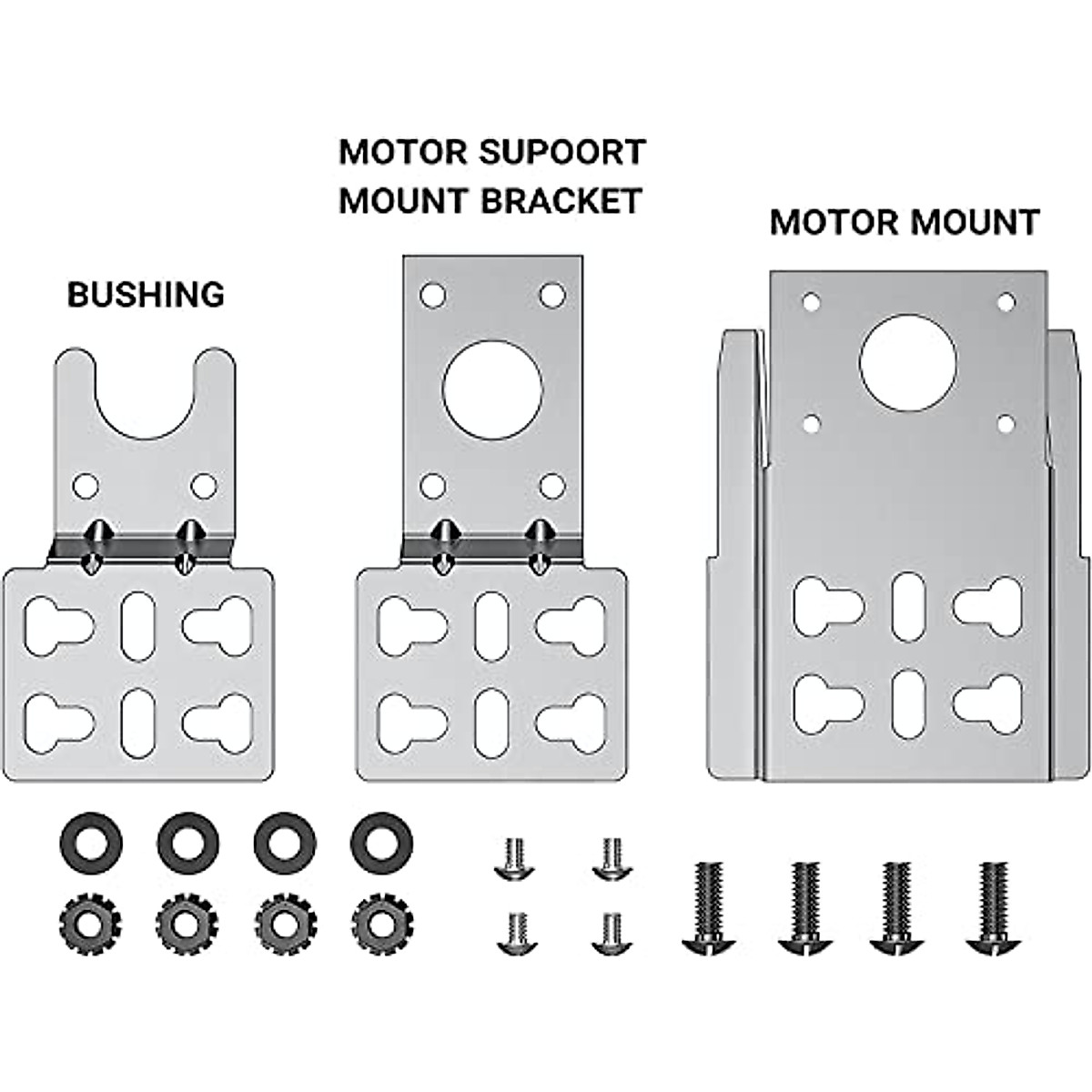 onlyfire 6902 Universal Barbecue Grill Stainless Steel Rotisserie Motor Bracket Set