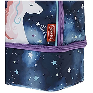 THERMOS Non-Licensed Dual Compartment Lunch Box, Space Unicorn