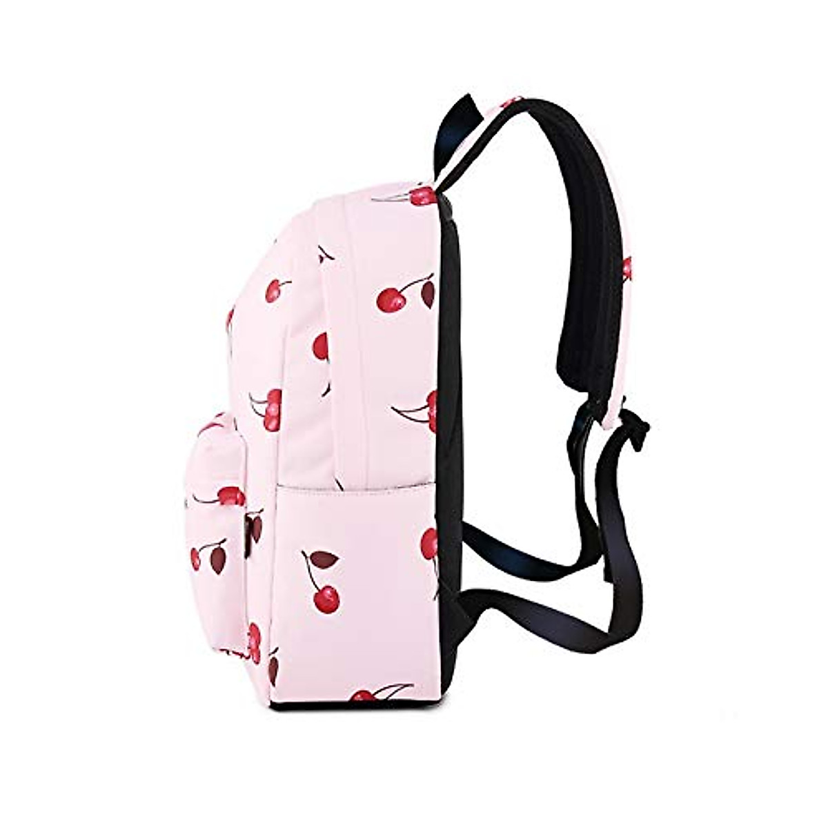 Acmebon Waterproof Stylish School Backpack for Teen Girl Roomy Backpack Purse for Women Cherry