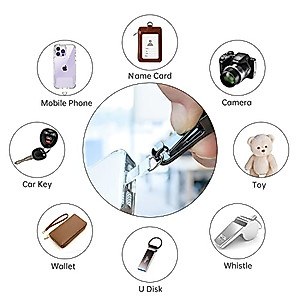 MOHOPE Universal Crossbody Phone Lanyard, Phone Lanyards for Around The Neck, Anti Loss, Soft Touch Nylon Phone Strap Crossbody with One Touch Clasp and Compatible with Most Smartphones(Silver)