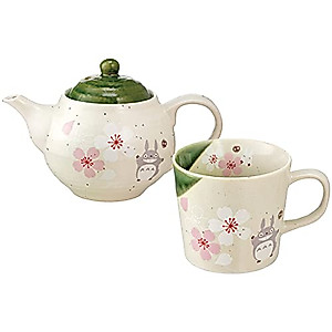 Studio Ghibli via Bluefin My Neighbor Totoro Traditional Japanese Dish Series -Porcelain Mug [Sakura/Cherry Blossom] - Official Studio Ghibli Merchandise