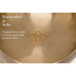 Meinl Sonic Energy Bronze Venus Flower Singing Bowl with Felt Ring and Cover (Synthesis Series) — Made in India — for Meditation, Yoga and Sound Healing Therapy, 7.6", 2-Year Warranty (SB-S-VF-1000)