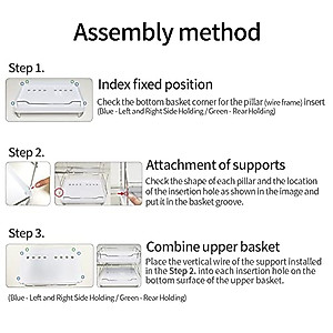 TULGIGS Sink Dish Drying Rack Two Tier Shelf Liner Dish Holder with High Grossy Dish Drainer Cup Holder Spoon Storage Knife Case