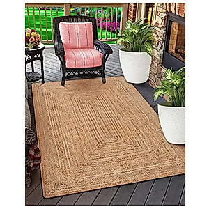 Jute Rug,Rag Rug,Rug, Rugs 4x6 ft,Jute Rug 4x6,Jute Entryway Rug,4x6 Rug,Area Rug, Area Rug 4x6,Braided Area Rug,Entry Rug,Natural Rug, Jute Braided Rugs 4x6 ft (48x72 inch) Natural