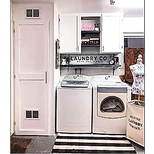 SHACOS Buffalo Plaid Rug 3'x5' Indoor Outdoor Black and White Buffalo Check Rug Front Porch Rug Plaid Door Mat Woven Cotton Area Rug Throw Plaid Rug for Kitchen Living Room Washable