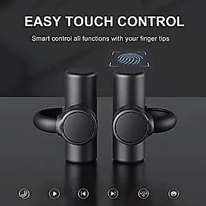 Bone Conduction Headphones Open Ear Wireless Bluetooth Earphones Workout Bone Conducting Ear Phones with Mic Waterproof IPX5 Headphones for Running Sports Cycling Gym Wireless Earbuds with Earhooks