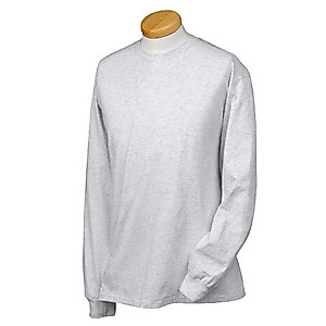 Hanes TAGLESS Long-Sleeve T-Shirt,Ash,Large