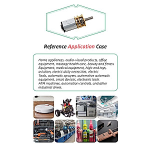 CHANCS N20 DC Gearbox Motor 3V 60RPM Shaft Length 11mm High Torque Speed Reducing Small Motor for DIY Toys