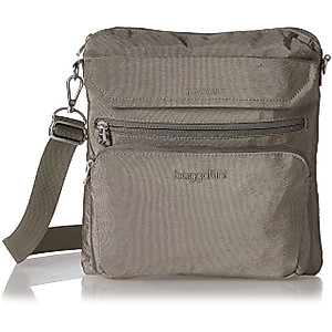 Baggallini Womens Urban Explorer Slim Crossbody, Sterling Shimmer, One Size US