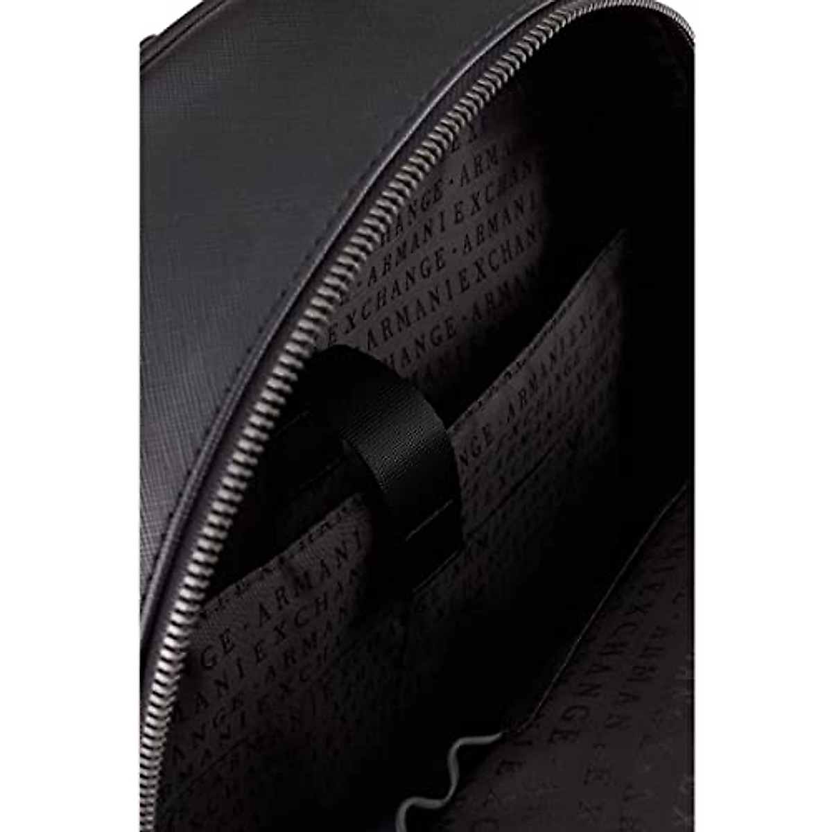 A|X ARMANI EXCHANGE Men's Allover Logo Backpack, Black, OS