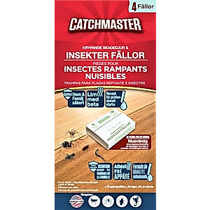 Catchmaster Spider & Insect Glue Trap - 4 Professional Strength Traps per Package