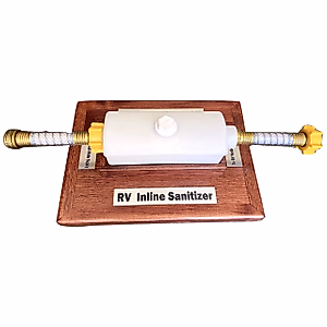 RV Inline Sanitizer - The Easiest way to HELP YOU disinfect your RV Fresh Water Tank, NO MESS, NO MOVING PART, just connect with the Hose and add Bleach