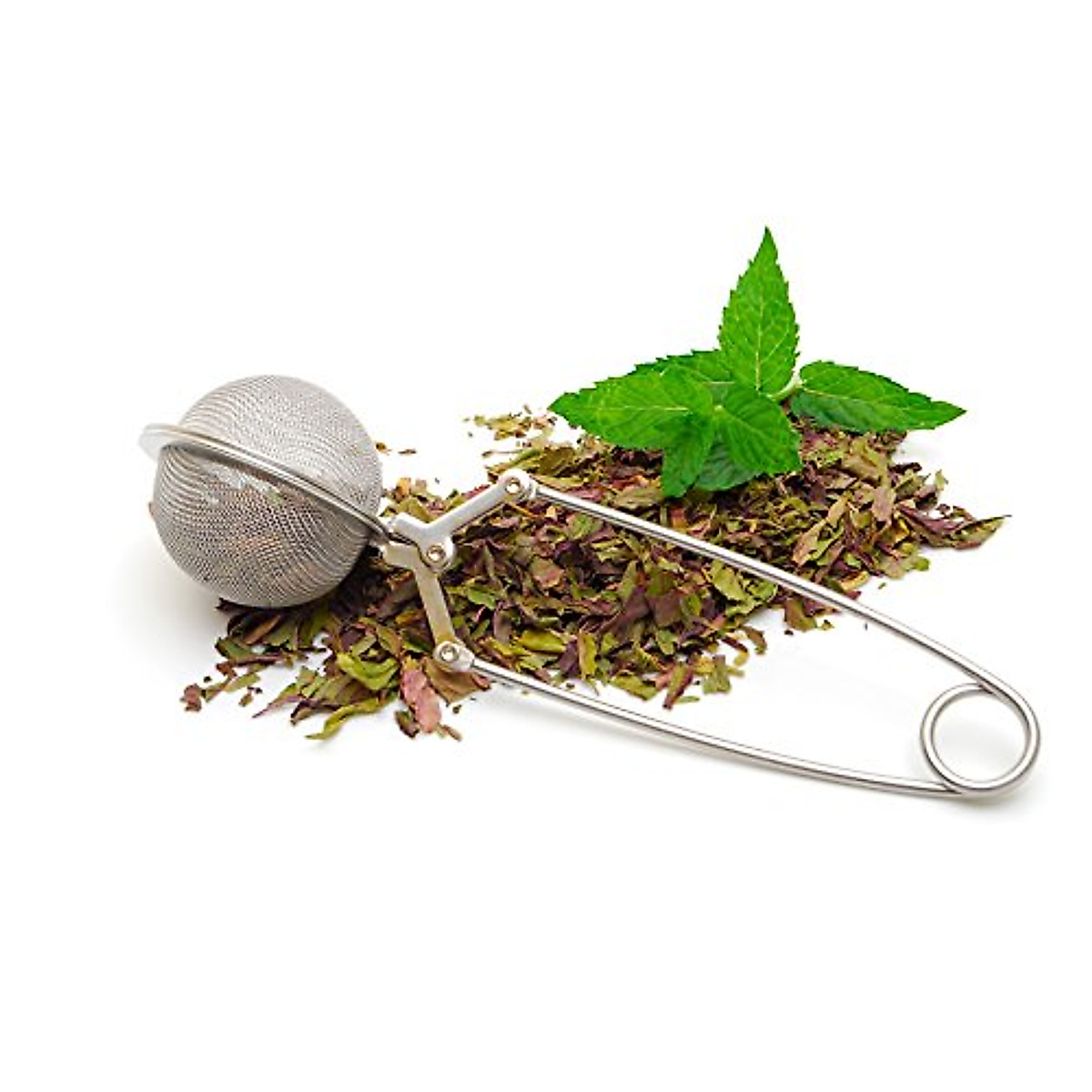 HIC Kitchen Snap Ball Tea Infuser, 18/8 Stainless Steel, For Loose Leaf Tea and Mulling Spices