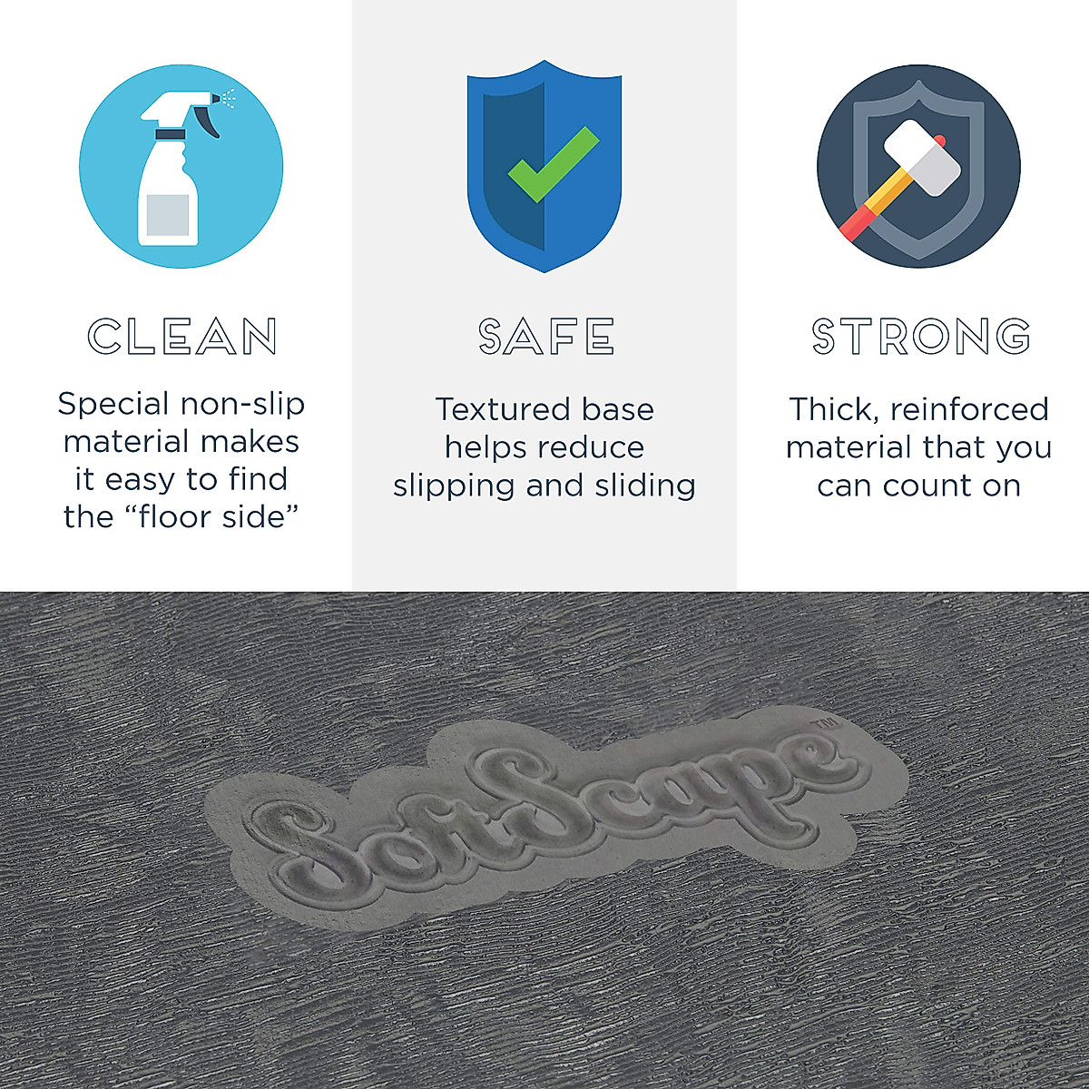 Factory Direct Partners 11618-GYLG SoftScape Toddler Playtime Climber, Indoor Active Play Structure (3-Piece Set) - Gray/Light Gray