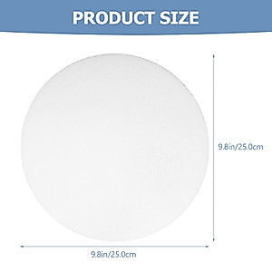 Hemoton 3pcs Foam Cake Base Diy Cake Circle Cake Cardboard Base Cake Dummies Foam Cake Edible Wafer Paper Foam Cake Circle Wedding Cake Base Micro Cake Foam Baby Round White